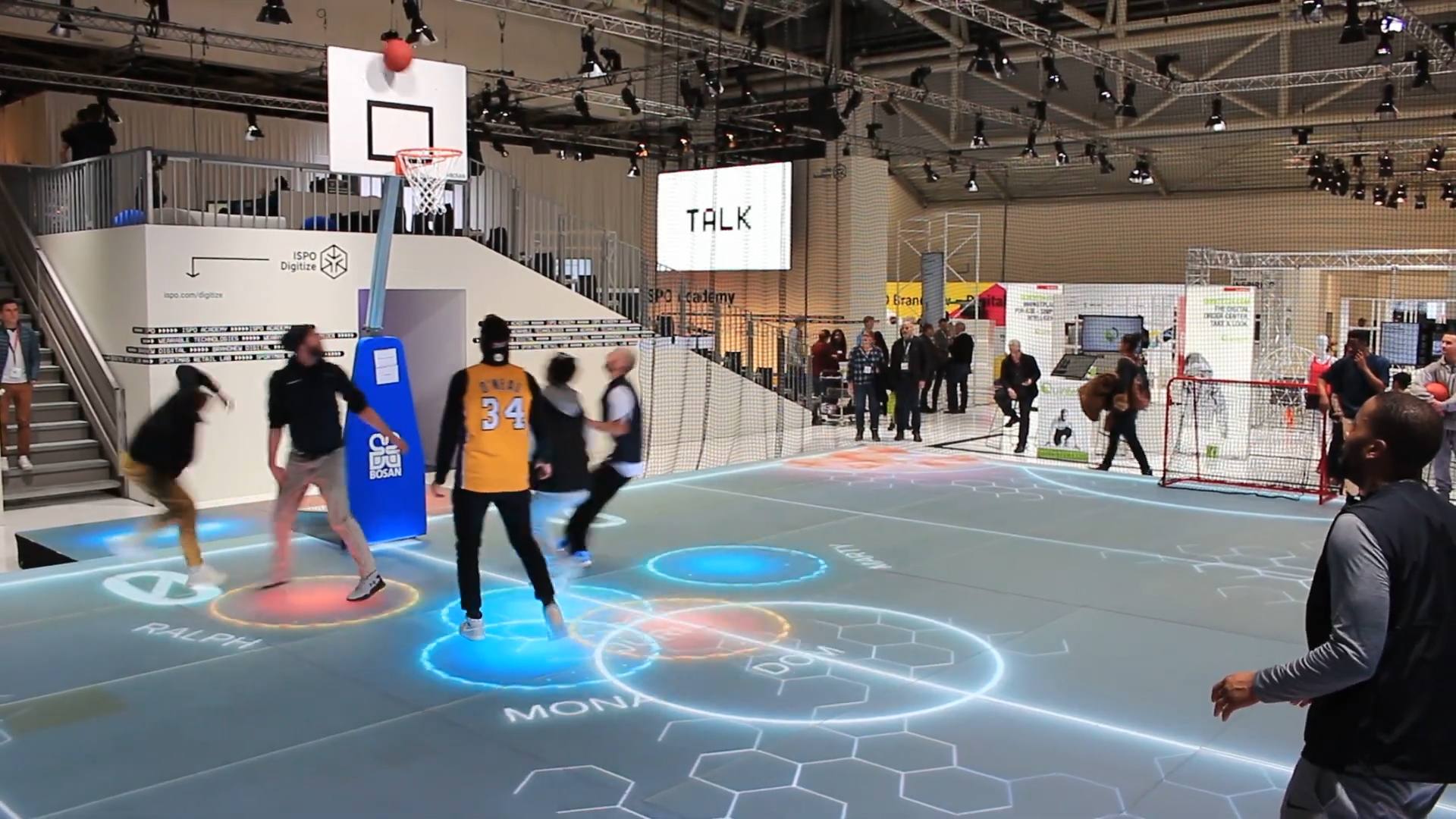 How sci-fi is the world's first smart LED interactive basketball court ...