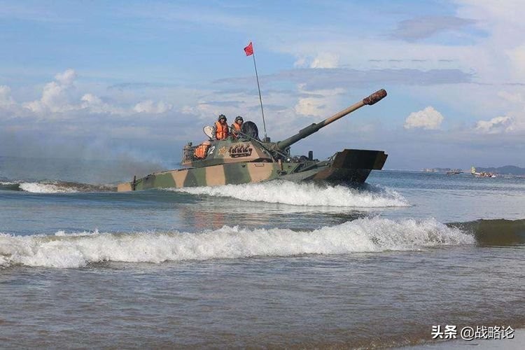 Type 63 amphibious tank, used in a regiment in the South Xinjiang Self ...
