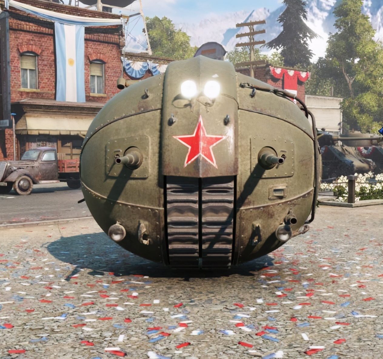 The Soviet Union's weapon against the sky! The big iron ball for battle ...