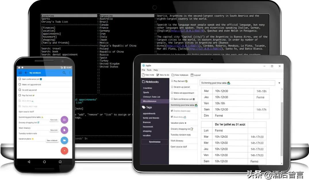 Note-taking software for computer and mobile phone platform software ...