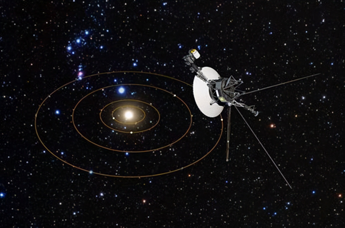Voyager 2 was intercepted by a wall of fire, and the temperature was as ...