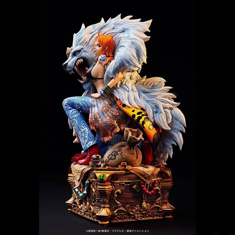 "One Piece" launches a super large Nami statue, full of sassy and ...