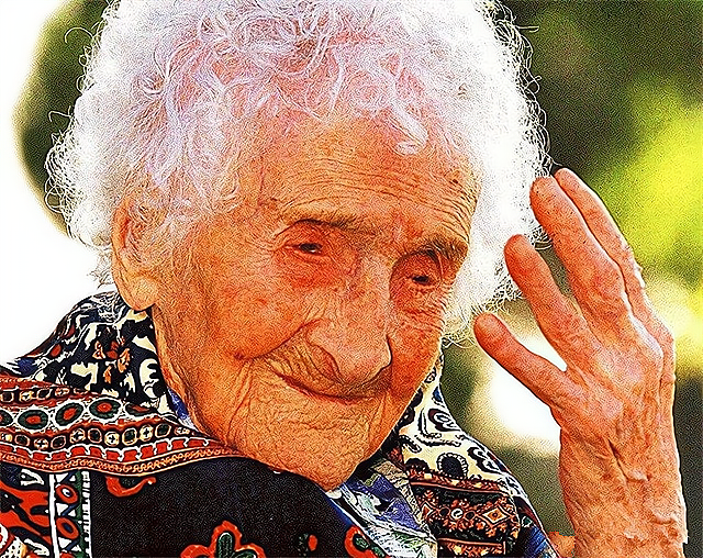 A 122-year-old French lady, she only has herself in her family, and she ...