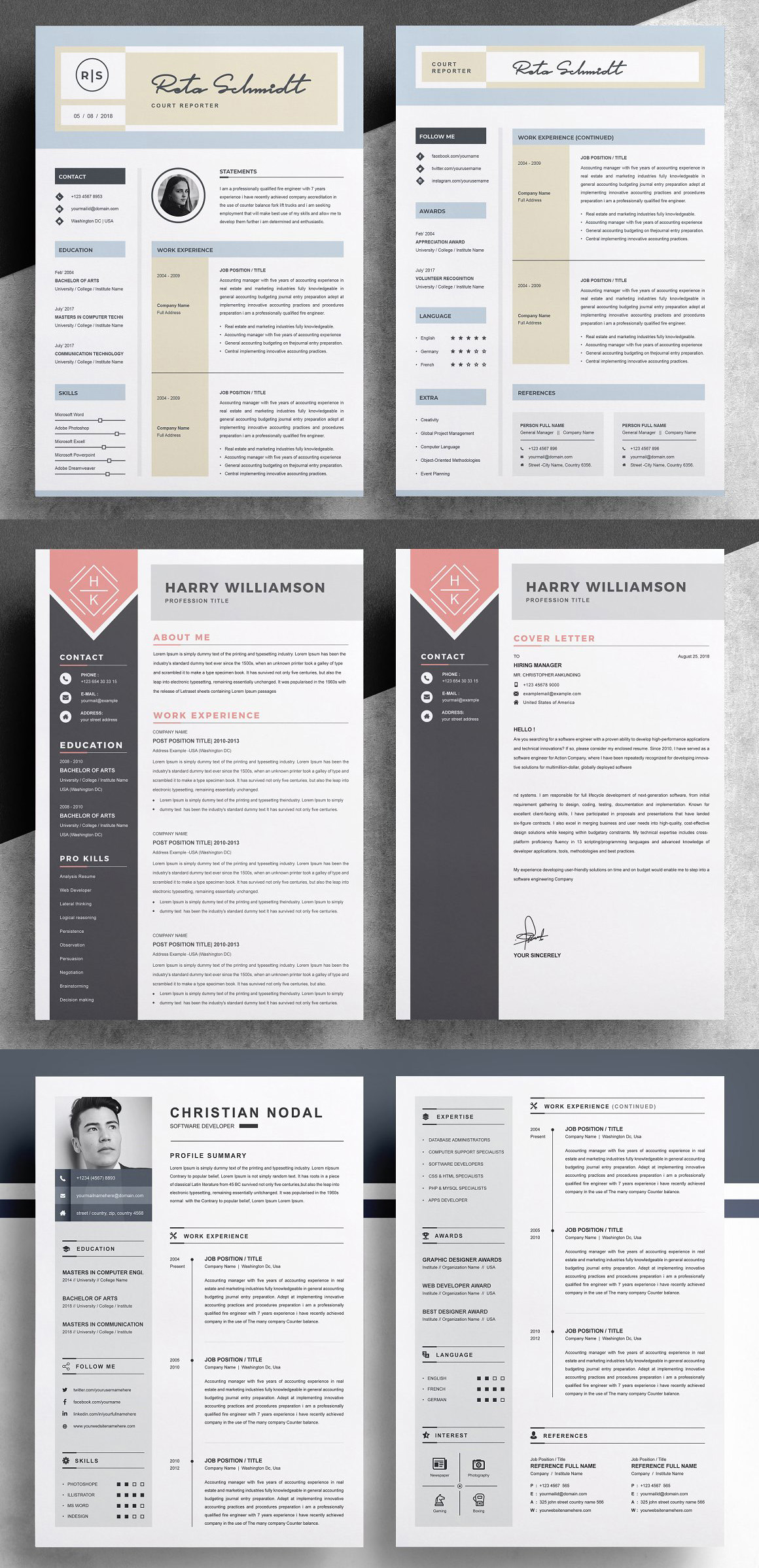 Resume design abroad!Grid design - iNEWS