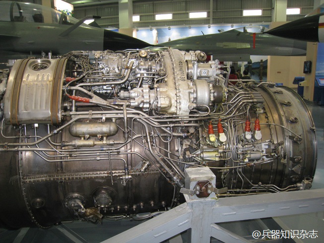 An early model of China's "Taihang" turbofan engine on display at the ...