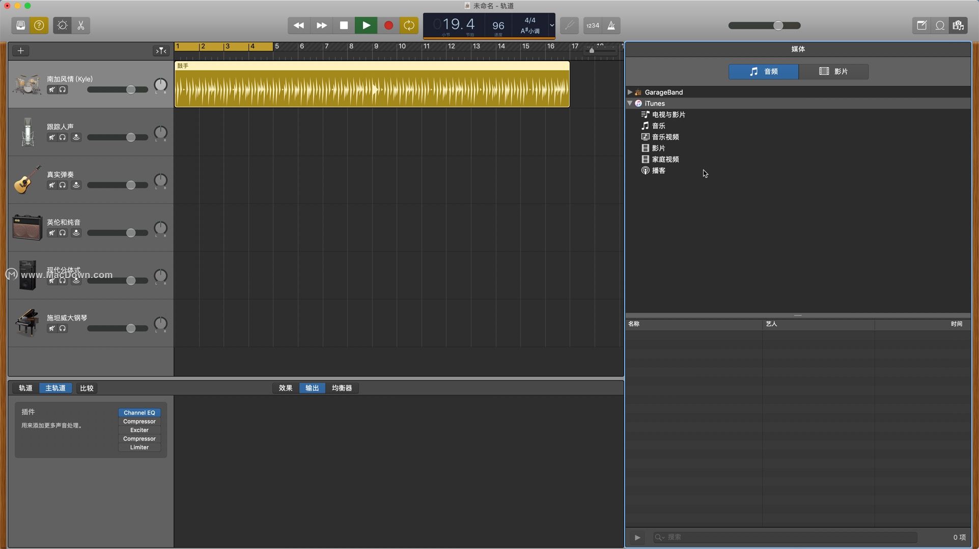 GarageBand for Mac(音樂製作軟件) - 資訊咖