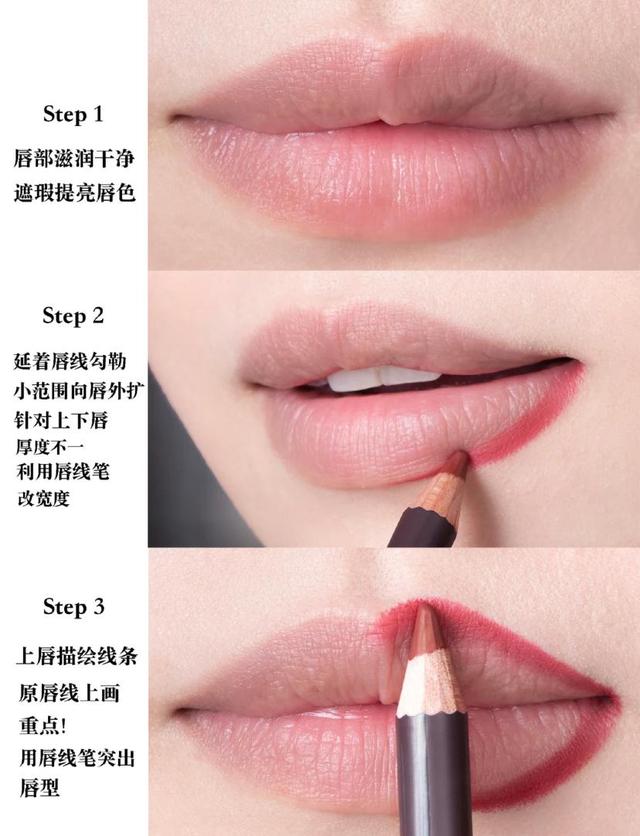 Different lip shapes "lipstick application method", petal lips are ...