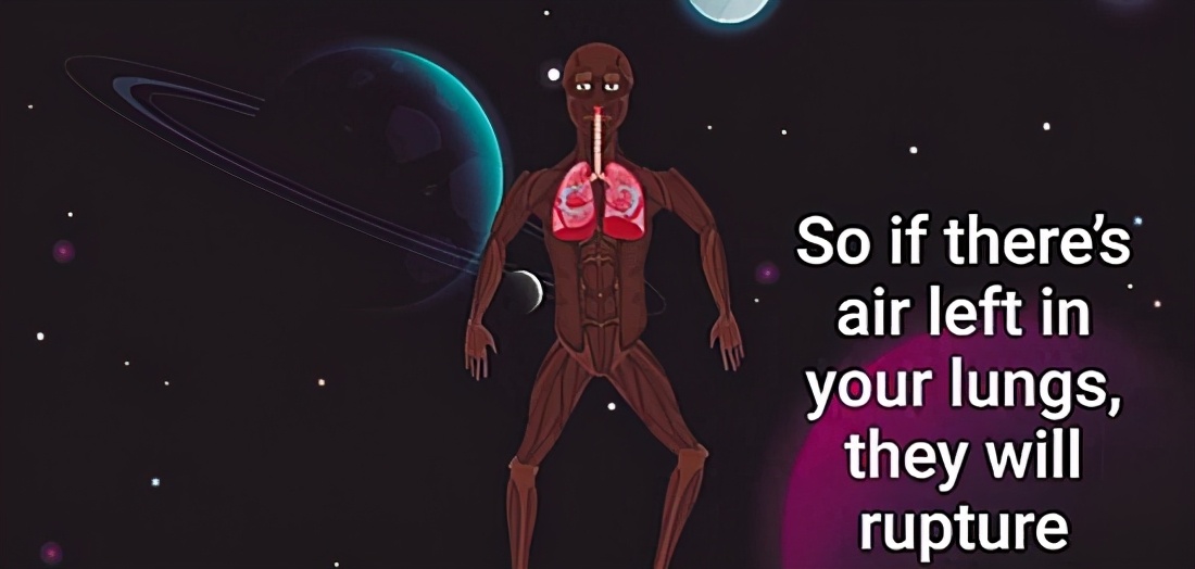 What will happen to human beings exposed to space?Body fluids evaporate ...