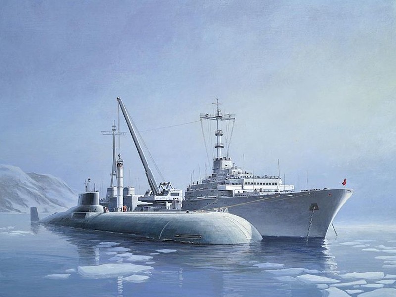 There is a swimming pool in the submarine, enough supplies for half a ...