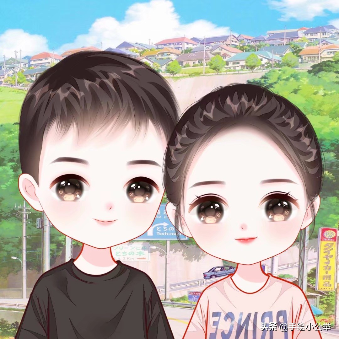 Change your avatar, cute goddess with big eyes, cartoon hand-drawn ...