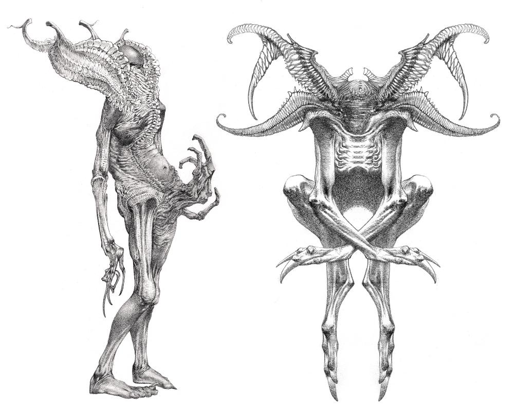 "Hellboy 3" The twisted body of the giant demon that runs through the ...