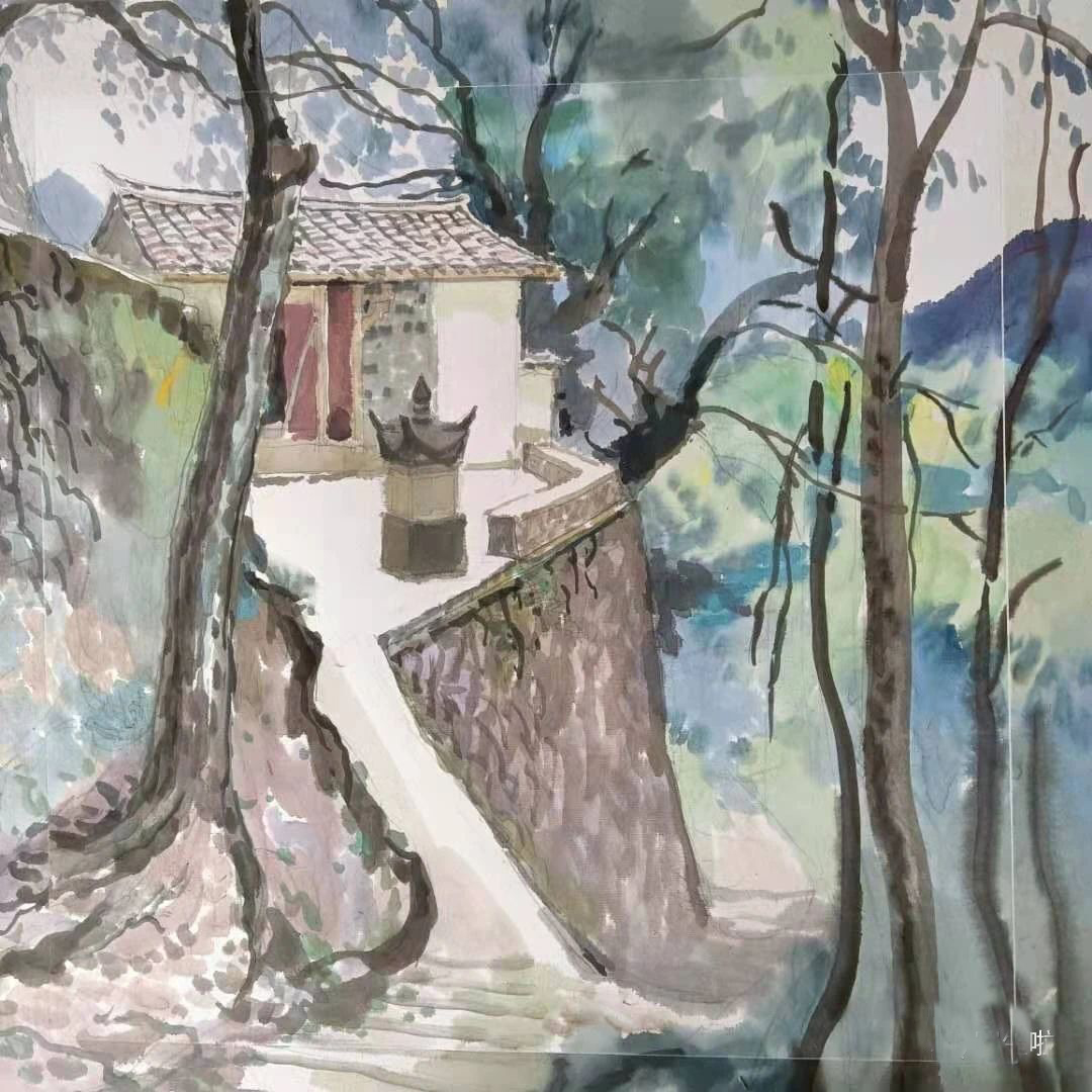 Appreciation of Yin Wen's 2021 Songyang Watercolor Sketches - iNEWS