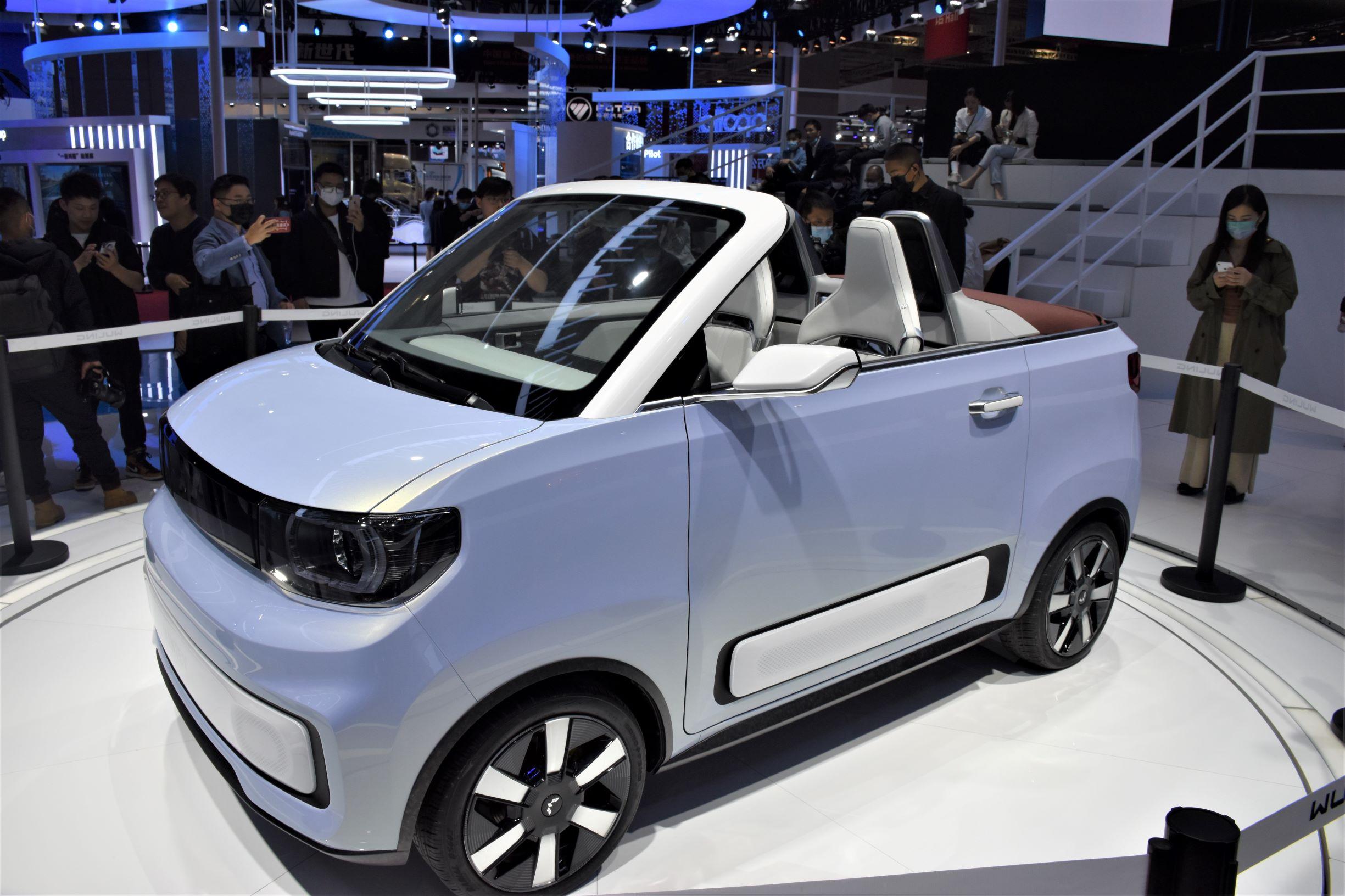 Chery Little Ant convertible version of the real car debut, Wuling has ...