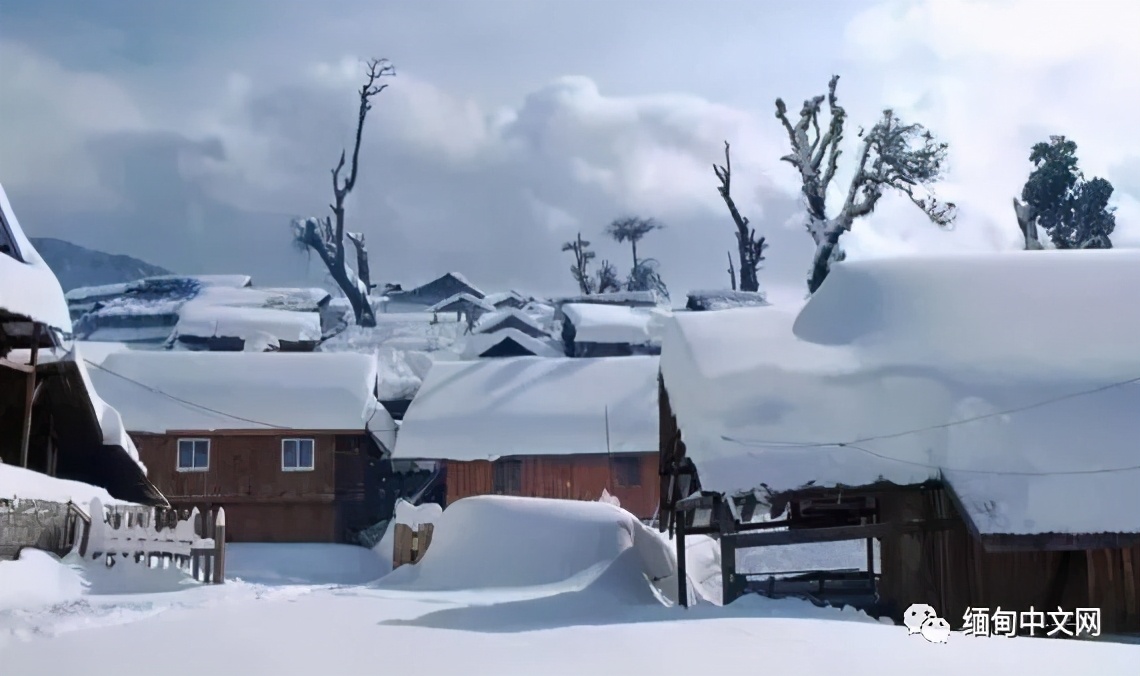 In hot Myanmar, there are areas covered with snow all the year round ...
