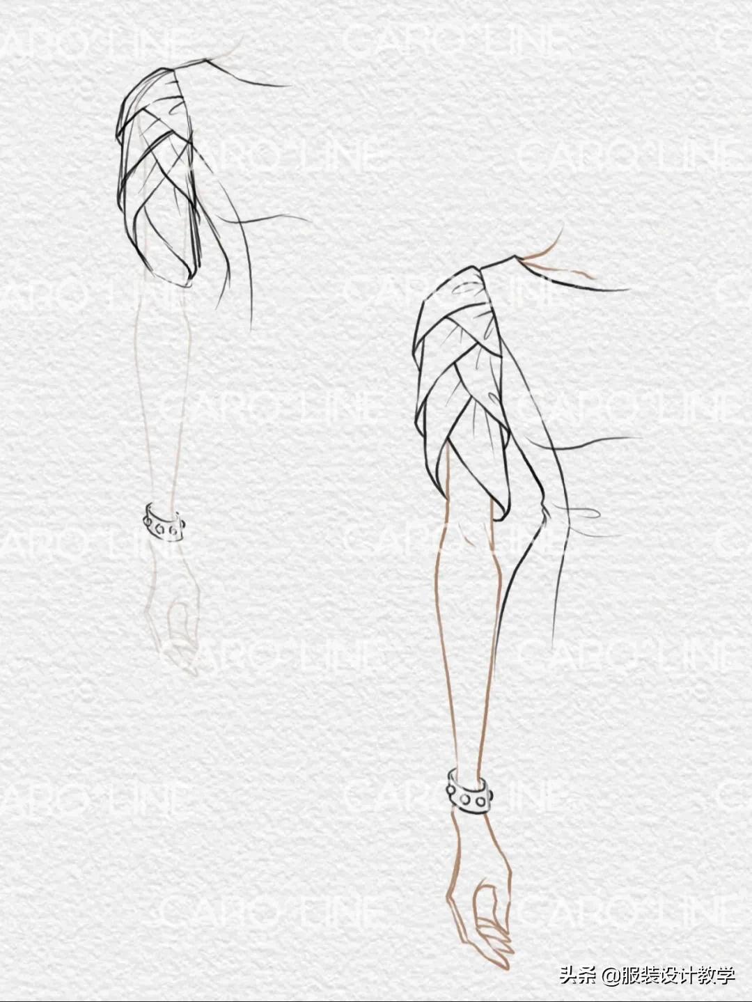 Careful sleeve design!(16 styles of sleeve design drawings + structure ...