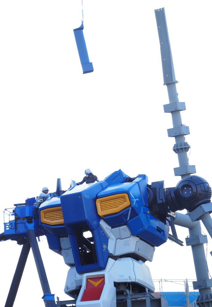 The progress of the Mobile Suit Bull Gundam Statue has been updated ...