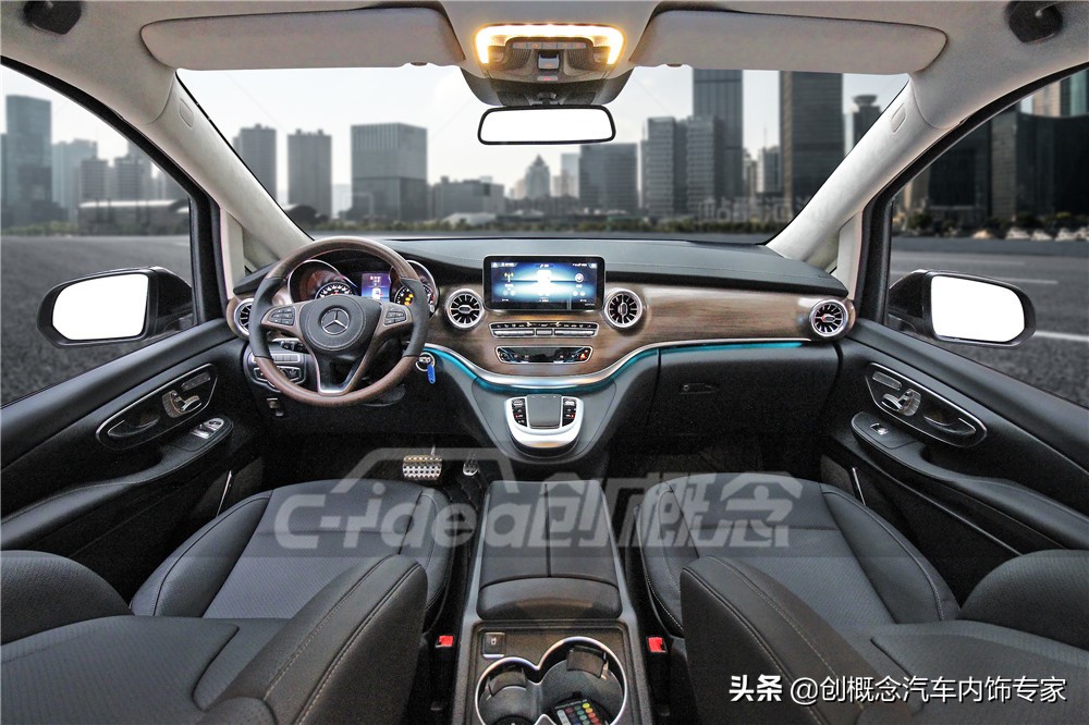 Mercedes-Benz V260 commercial vehicle interior modification, luxurious ...
