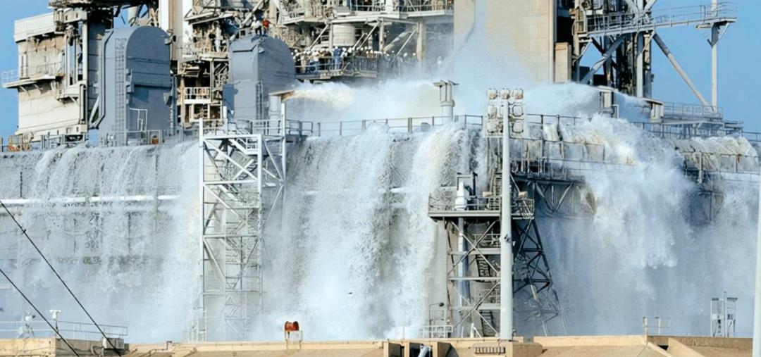 Rocket launch requires 500 tons of water, in addition to cooling down ...