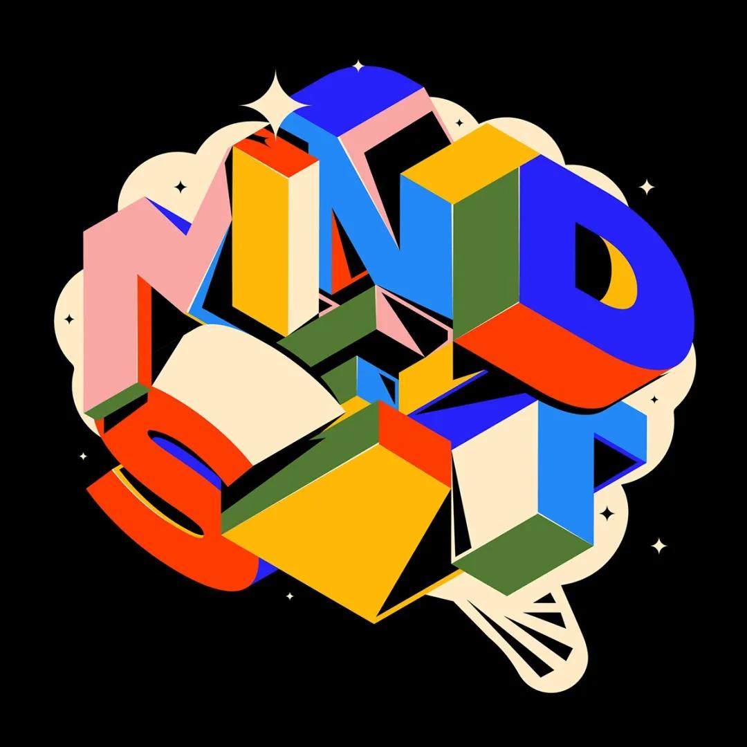 Huston Wilson three-dimensional glyph design exploration - iMedia