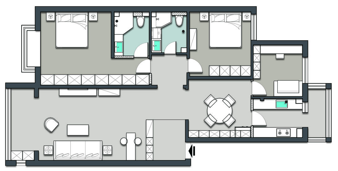Don't regret the first decoration!113 square meters adhere to the ...
