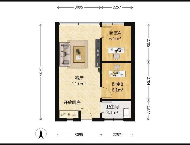 A snail house with a family of five, 38 square meters of ultra-small ...