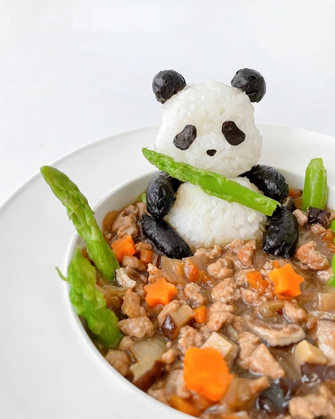 So cute!Teach you how to cook "baby panda rice", full of childlike and ...