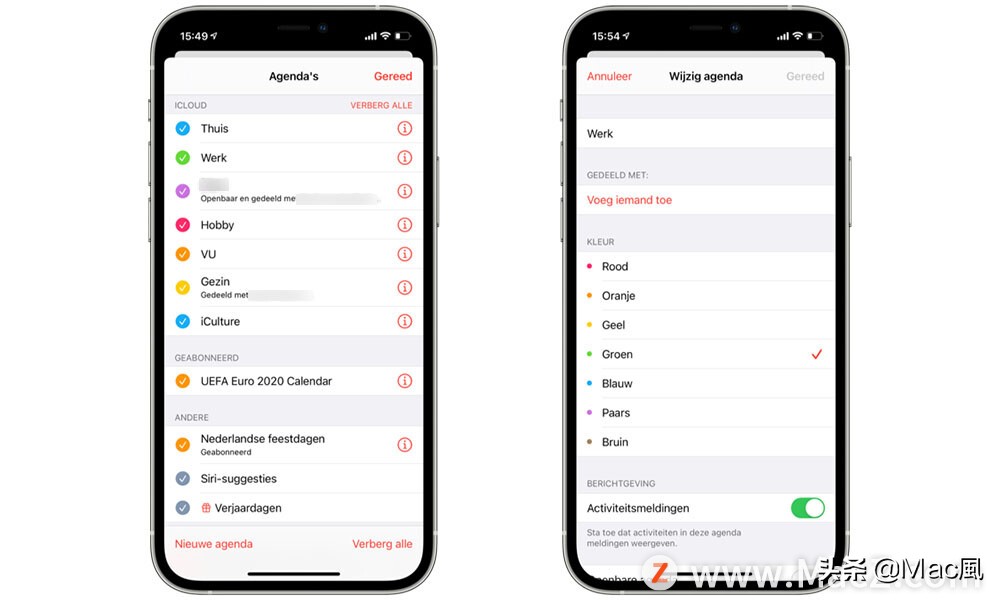 How to change the calendar color on iPhone, iPad and Mac? - iNEWS