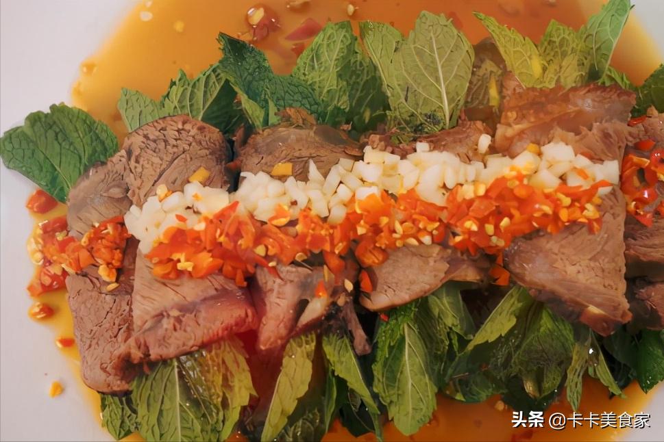 Mint beef rolls, the aroma of beef combines with the refreshing mint ...