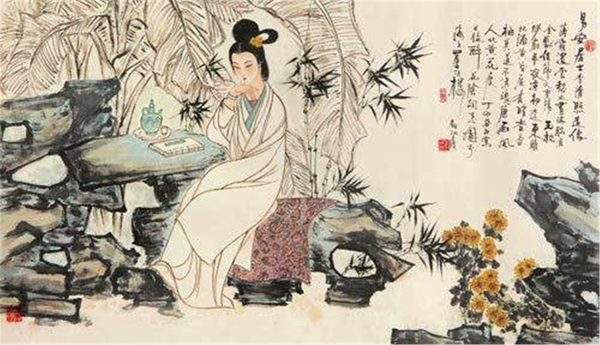 Li Qingzhao, a female poet of the Song Dynasty, the first talented ...