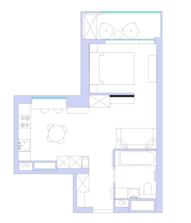 The happiness of 37 square meters fascinated me as soon as I walked in ...