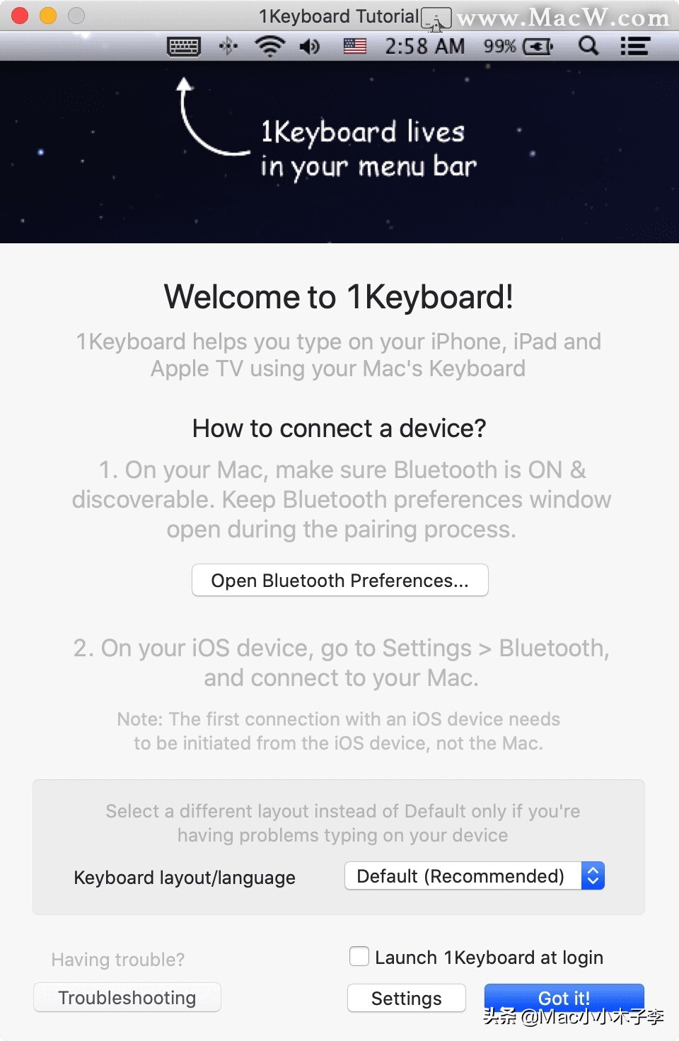 Typing on iPhone and iPad via mac keyboard - iNEWS