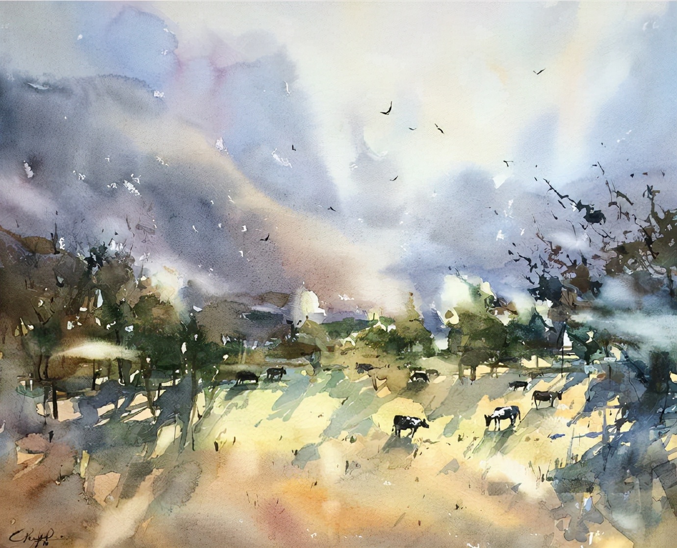 Watercolor painting by Belarusian painter Olga Novitskaya - iNEWS