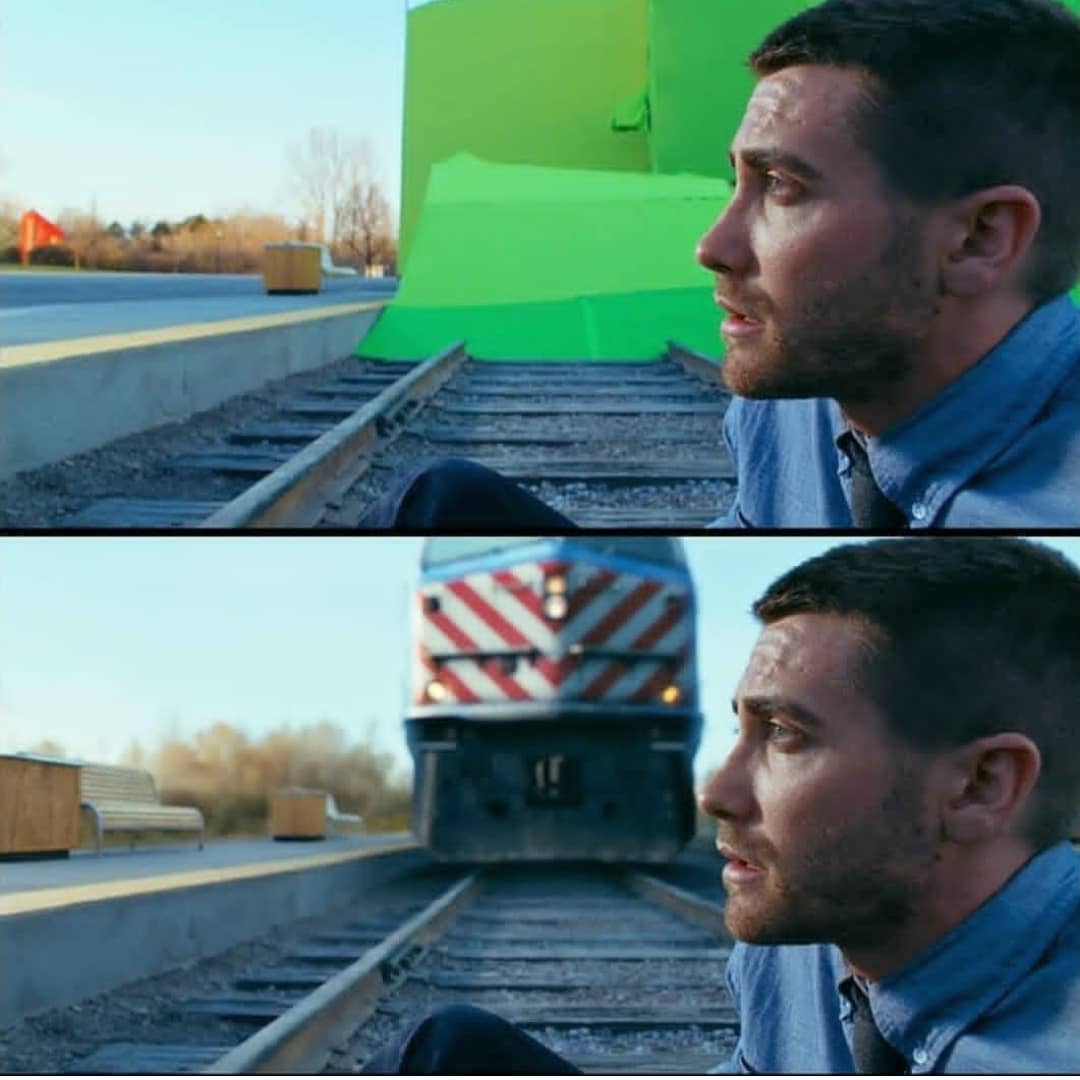 A large wave of Hollywood movie special effects before and after ...