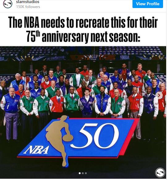 The most precious photo in the history of NBA, the 50th anniversary of ...