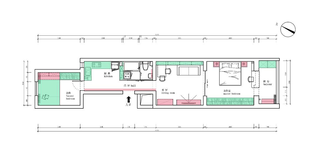 Beijing 65 square meters old and small, the house is full of cabinets ...