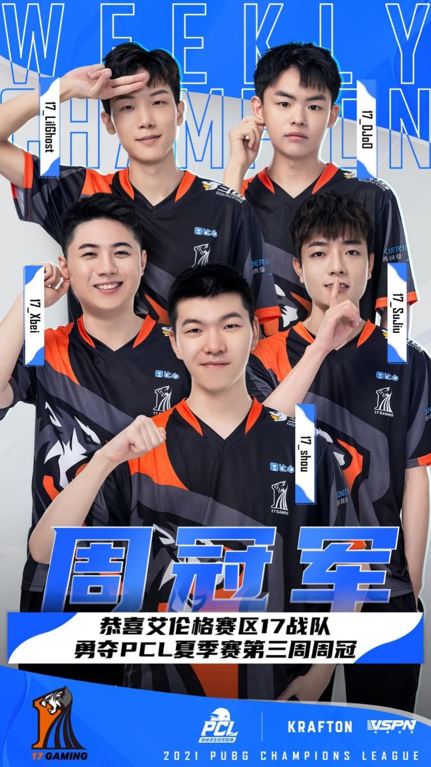 2021 PCL夏季賽常規賽第三周落幕，17戰隊王者歸來摘得周冠 - 資訊咖