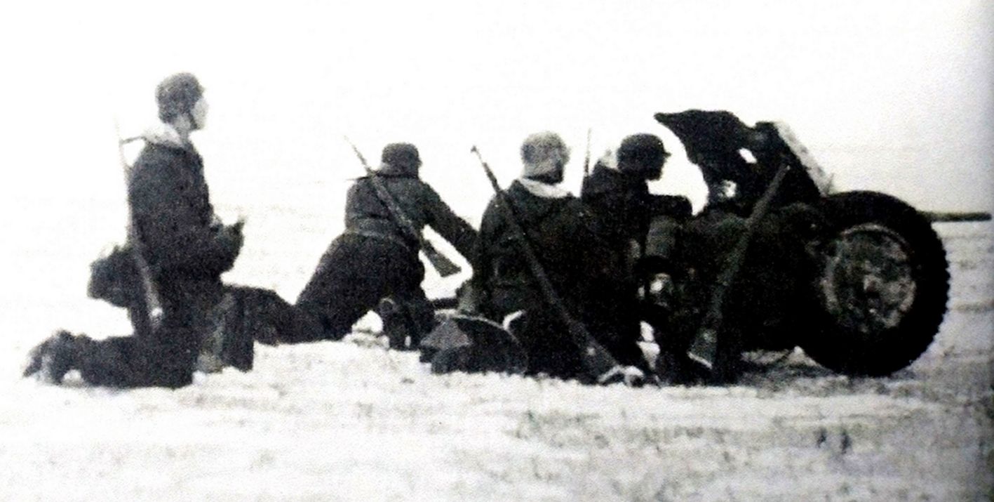 37mm Pak35/36 type anti-tank gun of German artillery in World War II ...