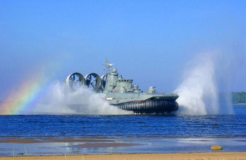 Picture of the European Bison 100, the air cushion landing ship that ...