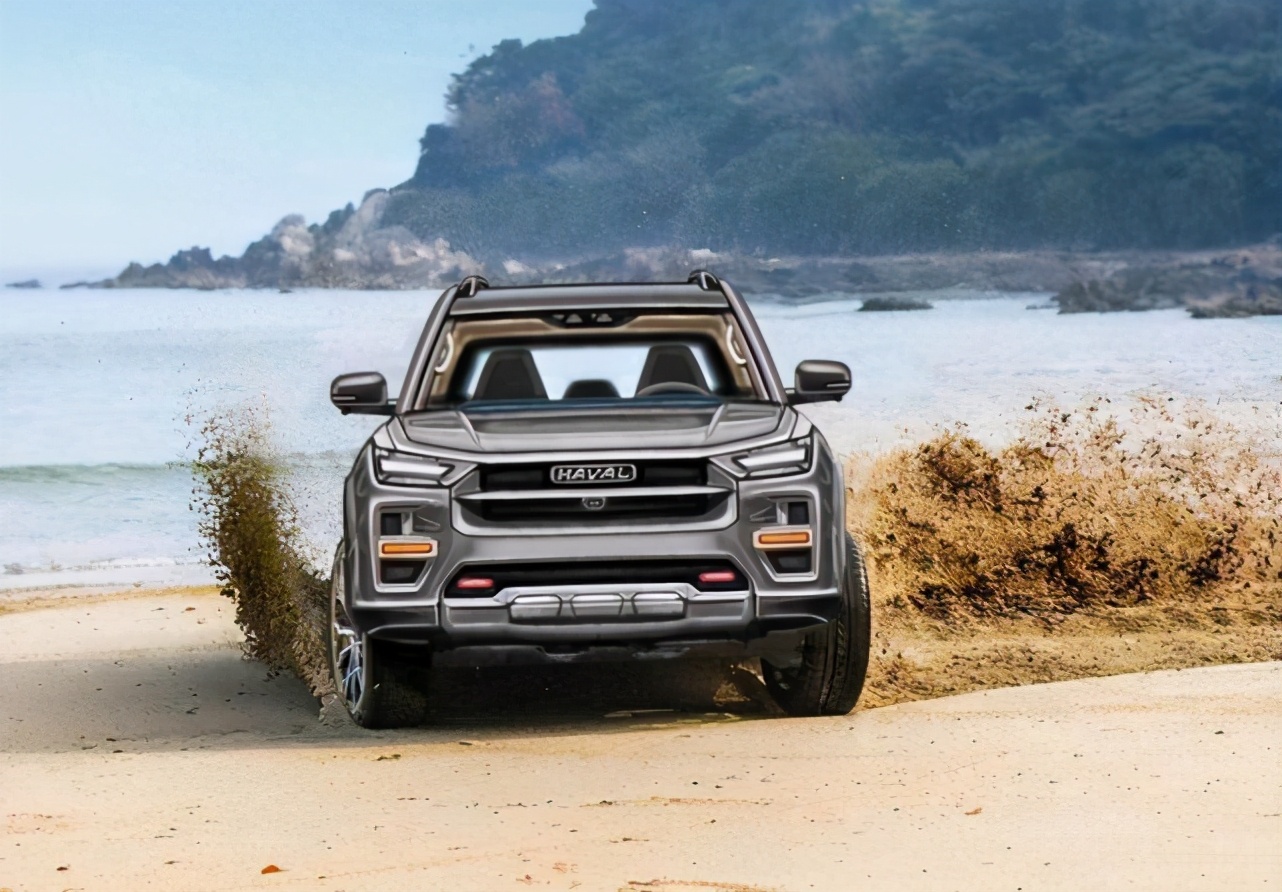 The modified Haval H9 still has a 2.0T side door, which is harder than ...