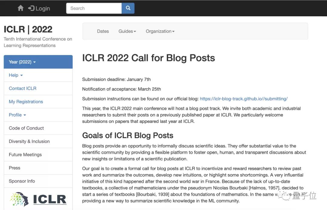 Blog posts can also be in the top meeting: ICLR 2022 opens a blog ...