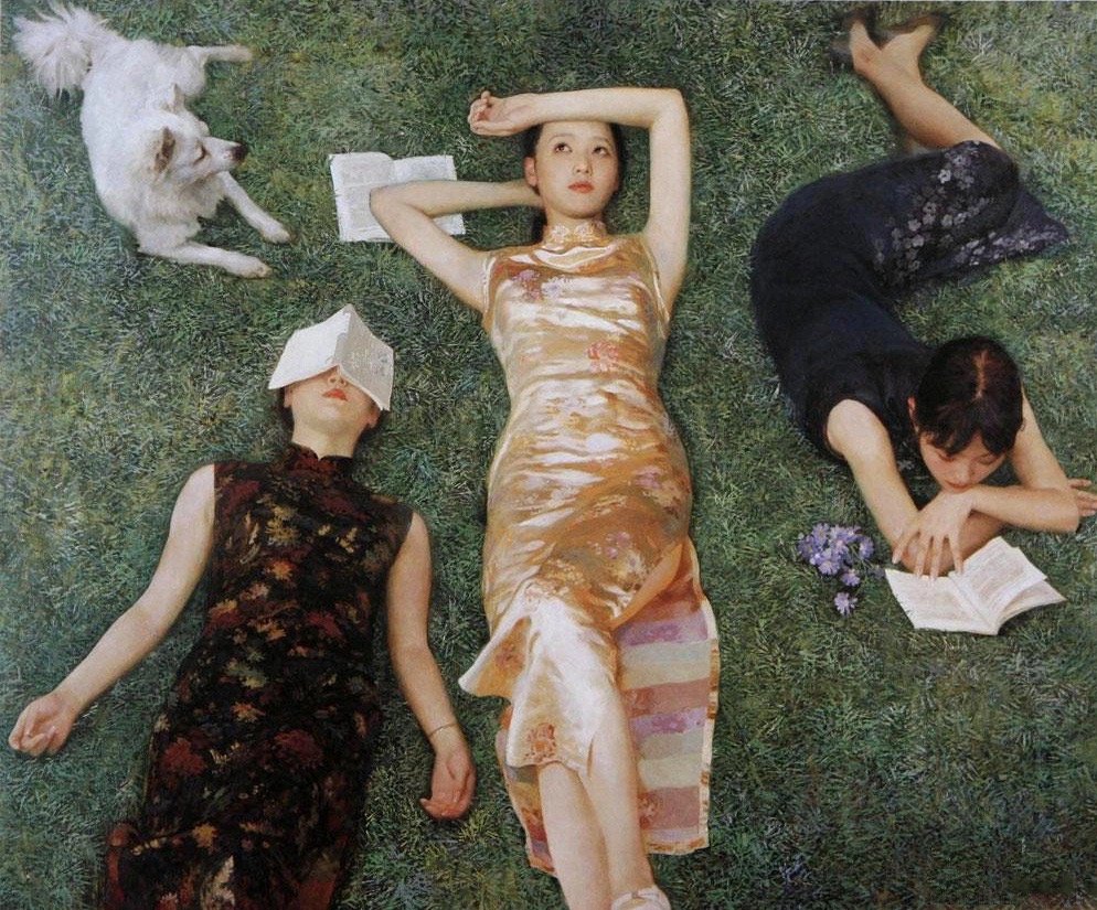 The oriental women in Chen Yanning's works are really amazing, and they ...