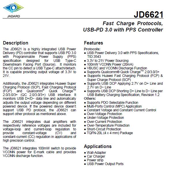 Tiandeyu launches built-in MCU architecture for multi-port output PD ...