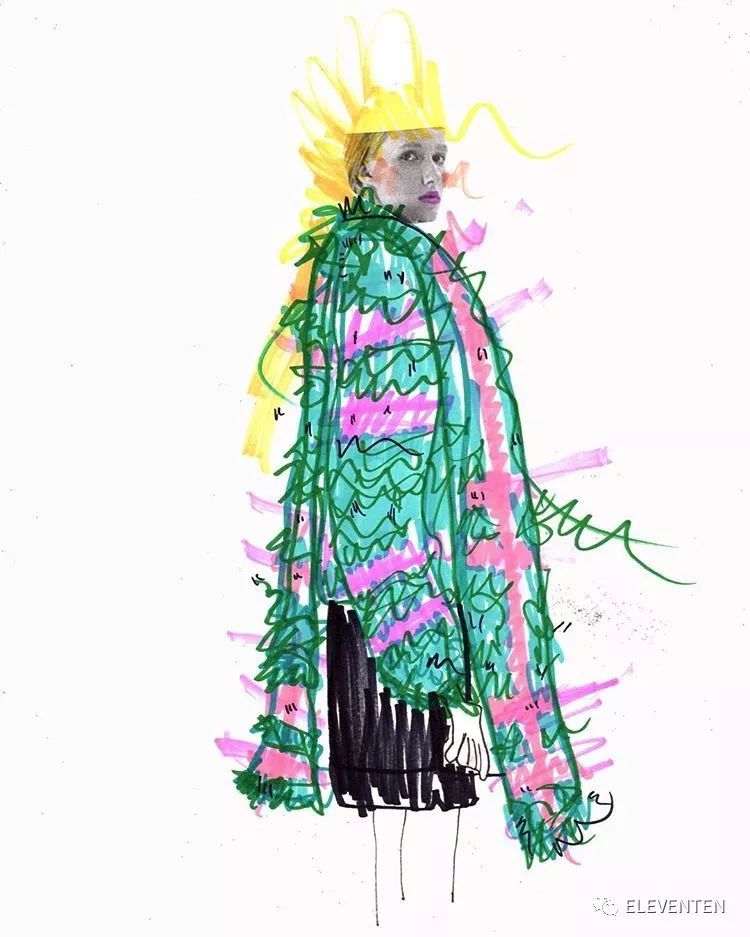 Fashion illustrator's grotesque aesthetics, painted like this, Saint ...