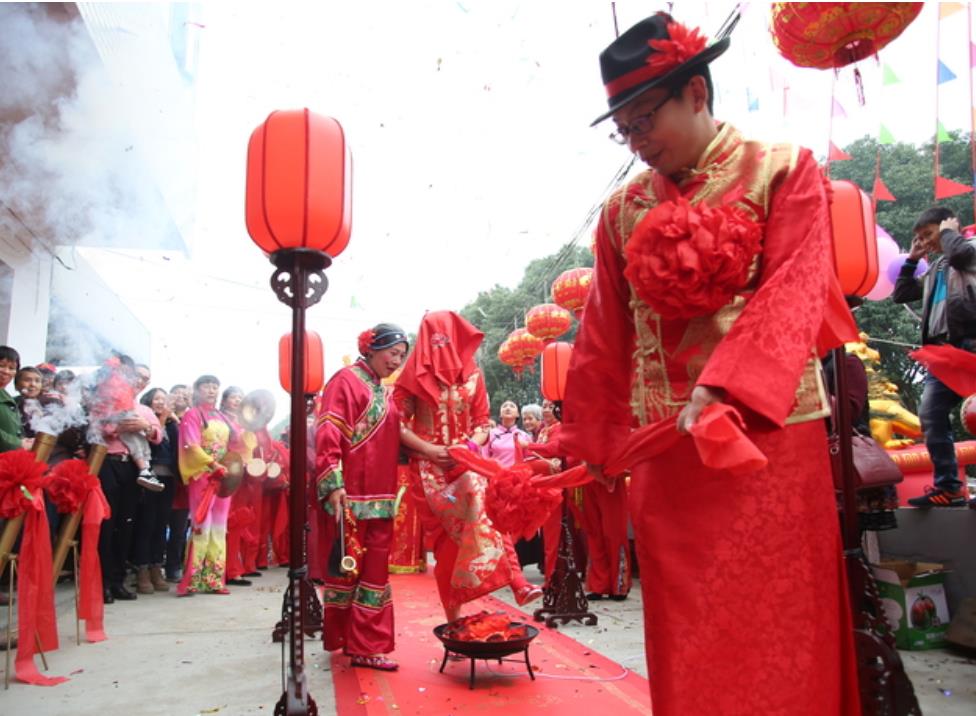 Why does the bride cross the brazier when going to the door?Why use a ...