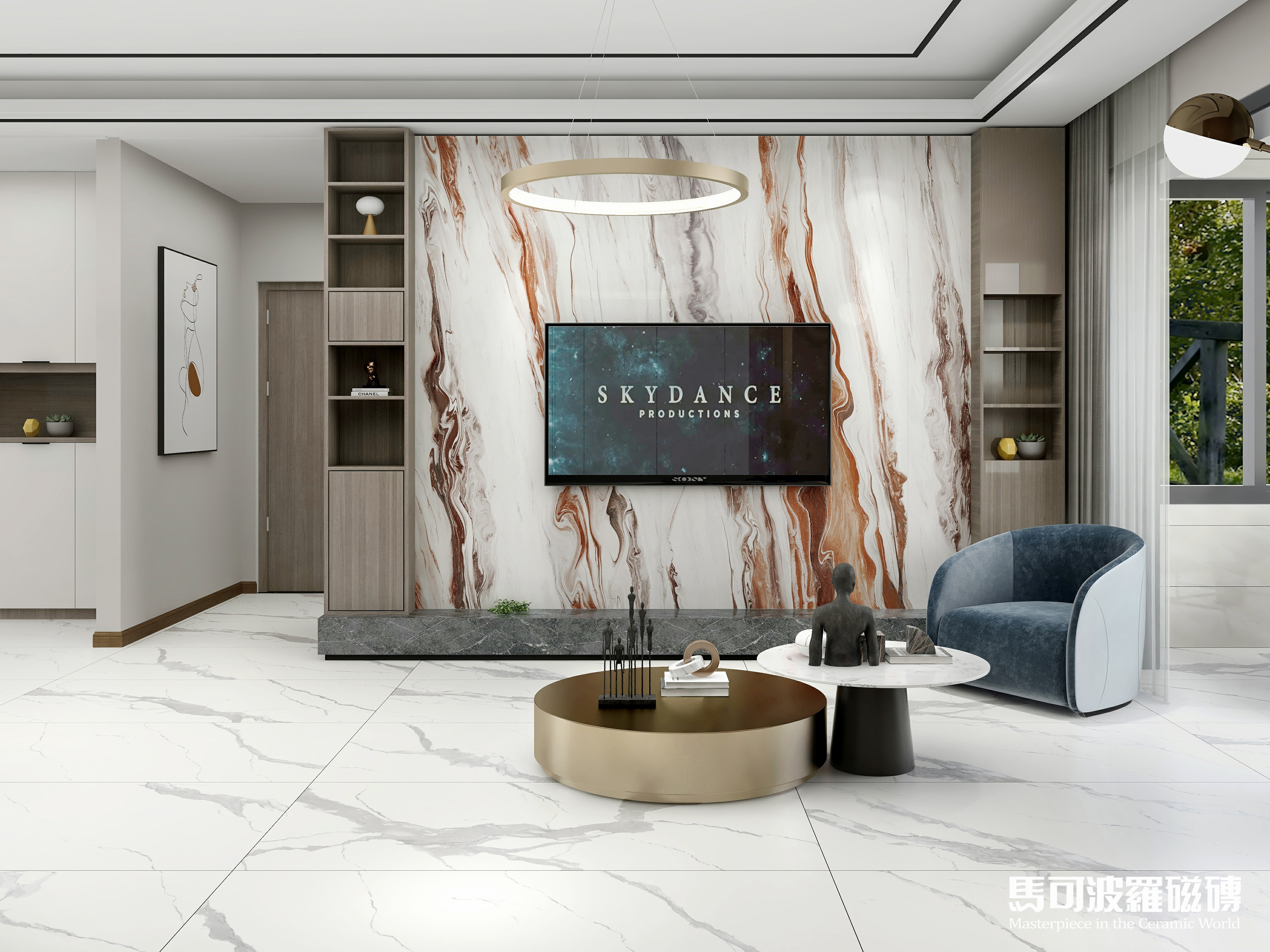 Marco Polo rock slab background wall, create a good time for you - iNEWS