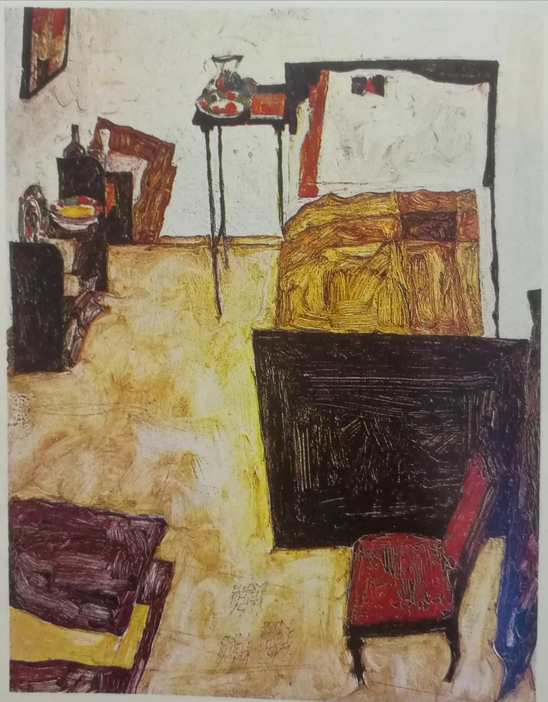 Austrian genius painter Egon-Schiller at the beginning of the 20th ...