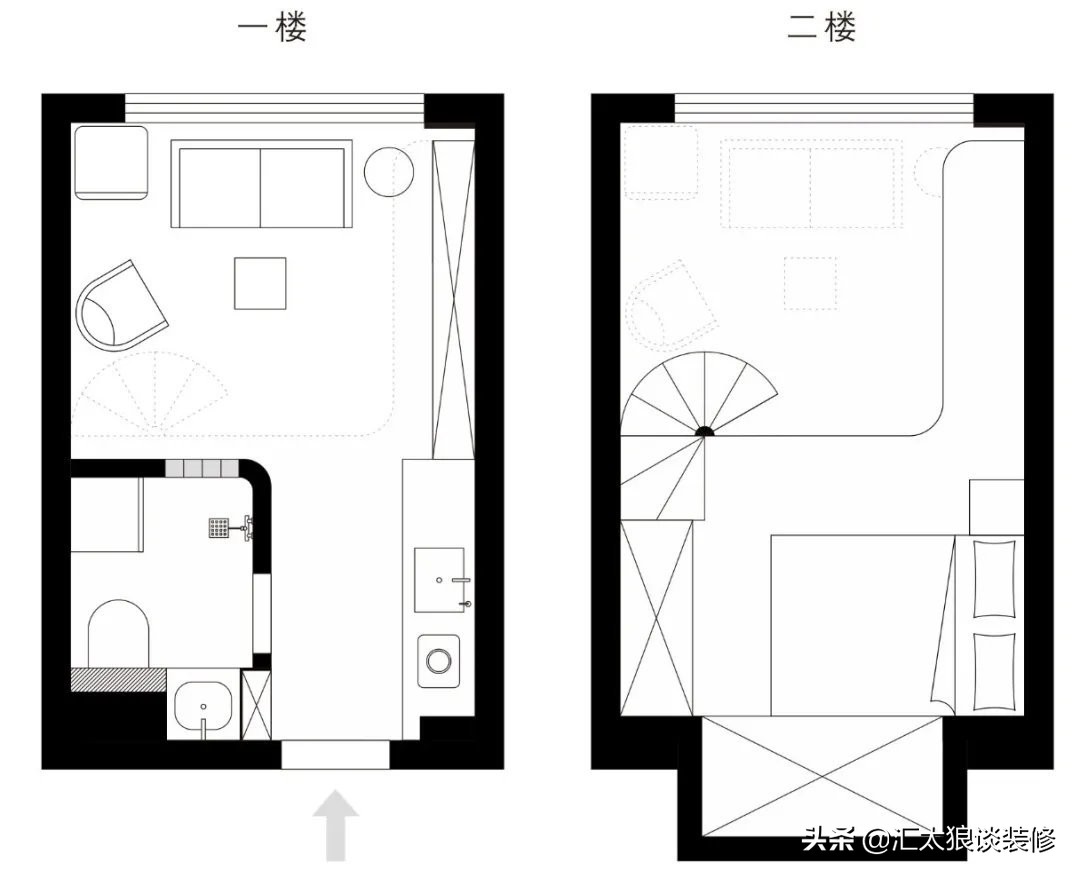 A small apartment of 20 square meters can actually be so bright and ...