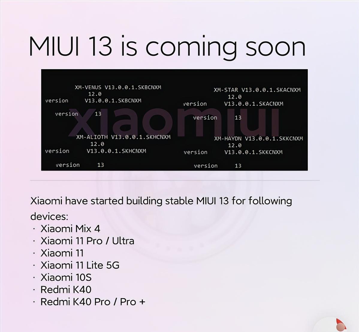 爆這些手機可以升級MIUI13 - 資訊咖