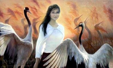 Using his daughter as a model for painting, Li Qin dedicated himself to ...