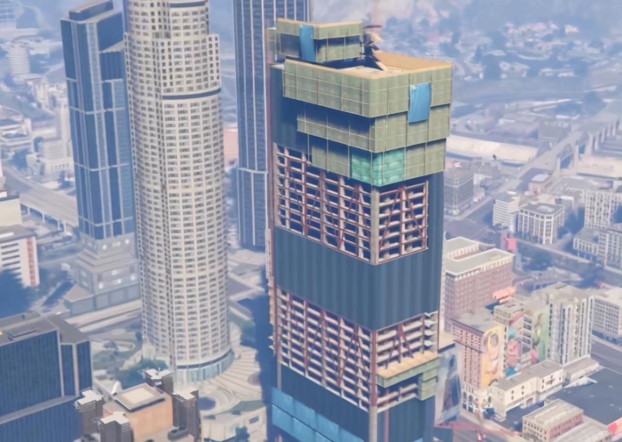 Remember the "super building" in "GTA5" that was under repair for eight ...